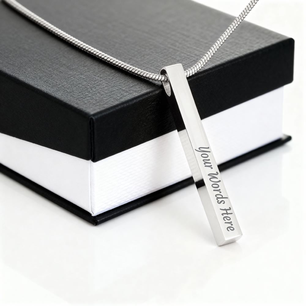 4-sided stick necklace NO insert – More Dessert Pls Designs